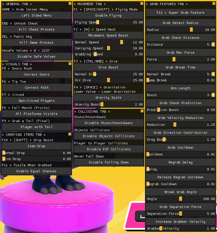 Fall Guys Hack Visuals / Movement / Fly Mode / Speed Boost - Pozostałe ...