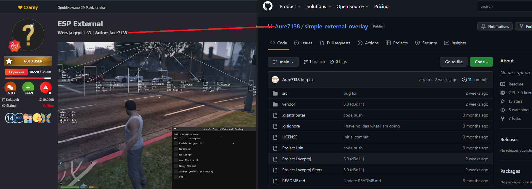 GTA V PC Online 1.63 Mod Menu - ESP External - Grand Theft Auto V ...