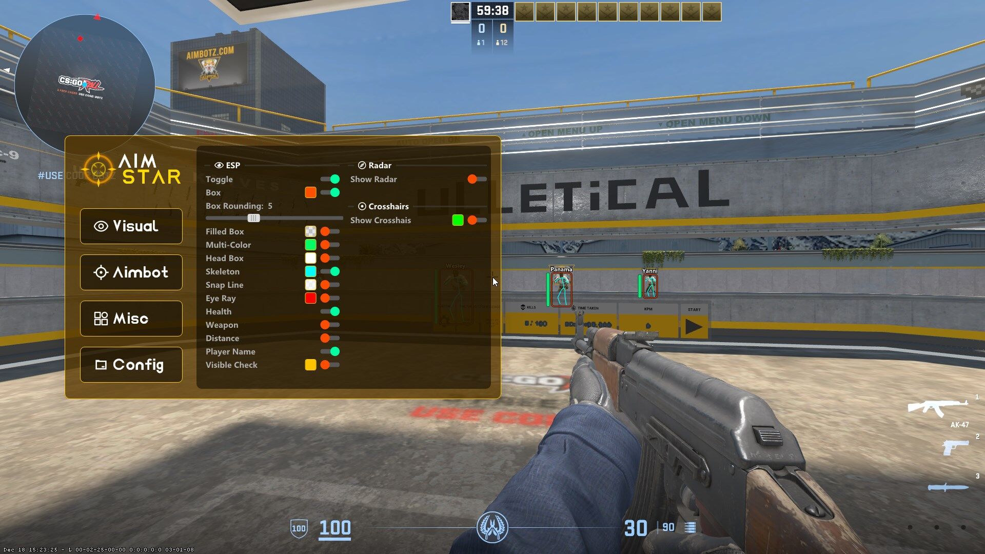 CS2 AIMSTAR EXTERNAL [ Aimbot / WallHack / Misc / Config ] - Counter ...