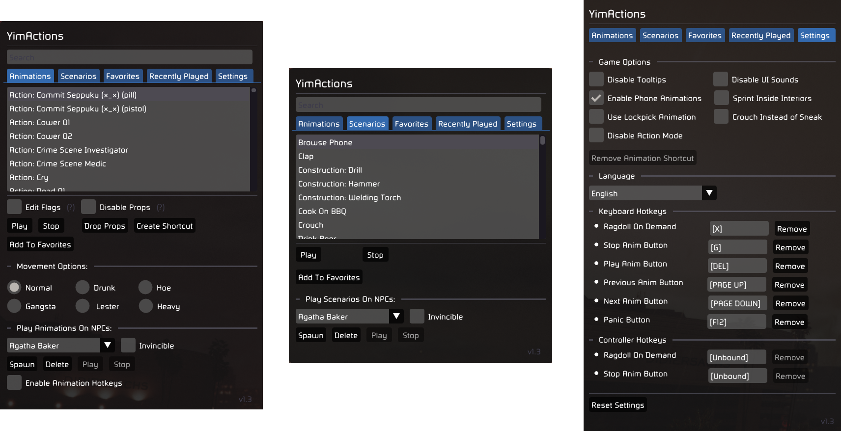 GTA V PC Online 1.69 Mod Menu - Yim SubMenu :: Actions - Grand Theft ...